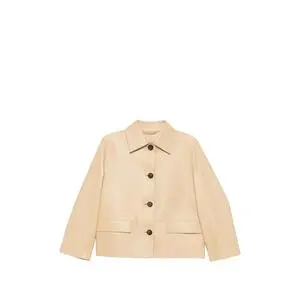 TOTEME Leather Jacket - Cream