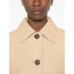 TOTEME Leather Jacket - Cream