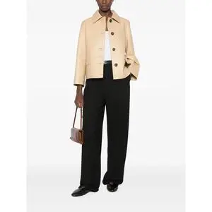 TOTEME Leather Jacket - Cream