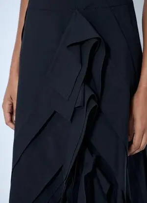 Bottega Veneta Asymmetric Layered Skirt - Black
