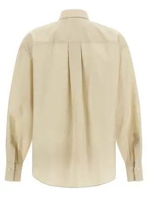 Brunello Cucinelli Sequin Embroidery Shirt - Cream