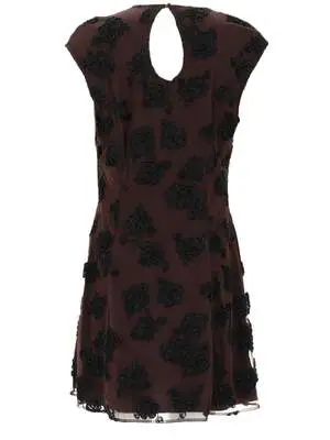 ROTATE BY BIRGER CHRISTENSEN Floral Detail Mini Dress