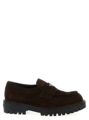 Prada Double Chocolate' Loafers - Brown