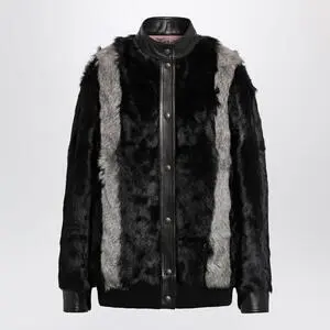 Valentino Garavani Shearling And Leather Jacket