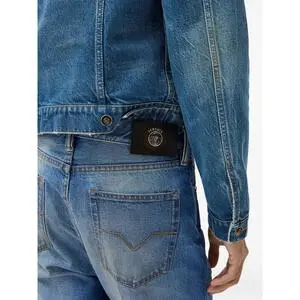 Versace Straight-leg Denim Jeans - Blue