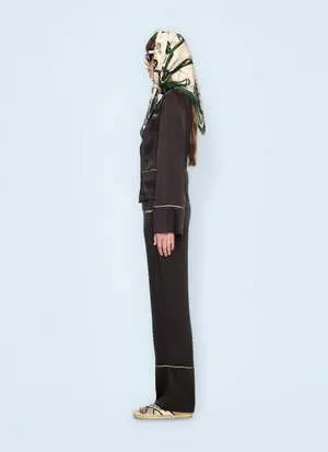Off-White Satin Shirt