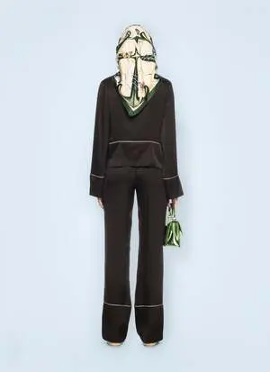 Off-White Satin Shirt