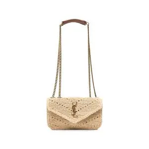 Saint Laurent Neutrals Shoulder Bags - Cream