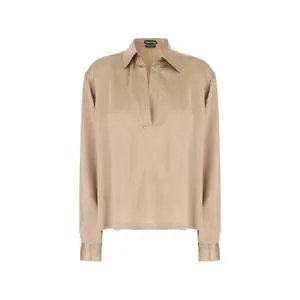 TOM FORD Neutrals Tops Shirts - Cream