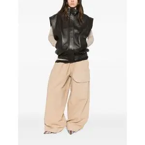 Balenciaga Leather Vest - Brown