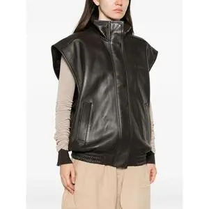 Balenciaga Leather Vest - Brown
