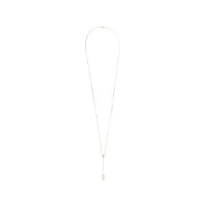 Alexander McQueen Zirconia Embellished Drop Necklace - Gold
