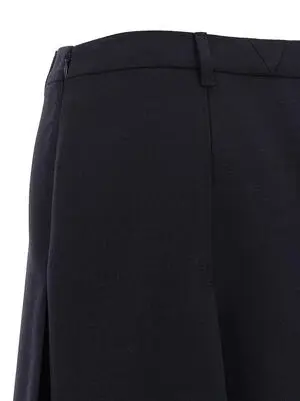 Prada Virgin Wool Multi-split Midi Skirt