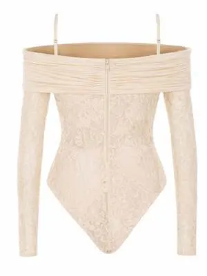 Zimmermann Rebellion Lace Bodysuit - Cream