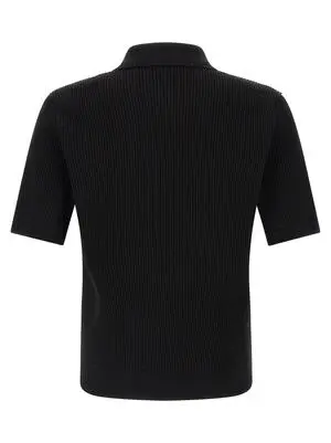 Dolce & Gabbana Micro-ribbed Polo Shirt