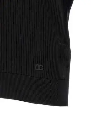 Dolce & Gabbana Micro-ribbed Polo Shirt