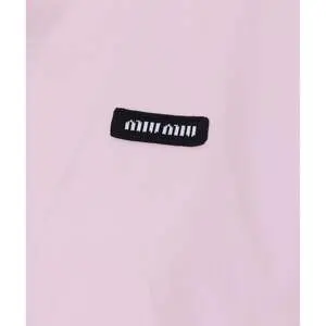 Miu Miu Popeline Logo Shirt - Pink