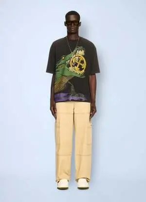 Off-White Stitch Cargo Pants - Yellow