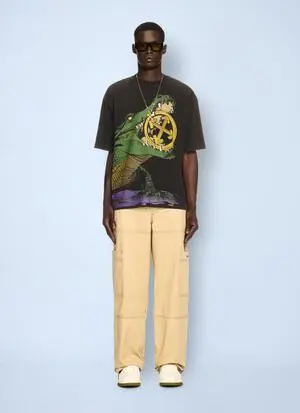 Off-white Printed Pants For Men