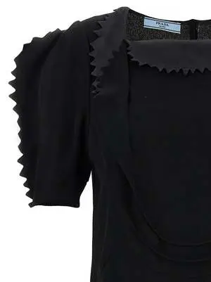 Prada Cady Crêpe Top