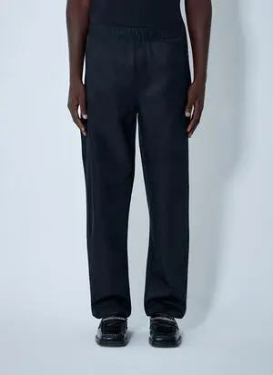 WALES BONNER Satin Track Pants - Black