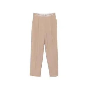 Casablanca Neutrals Trousers Straight Trousers - Cream