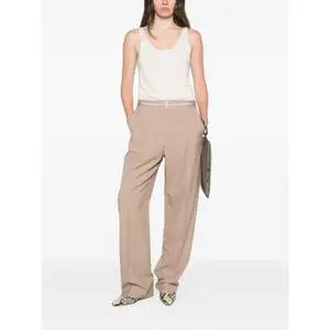 Casablanca Neutrals Trousers Straight Trousers