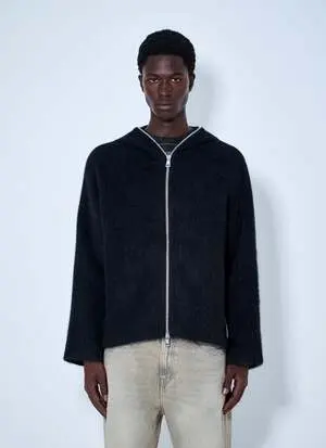 Our Legacy Hairy Zip-up Cardigan - Black