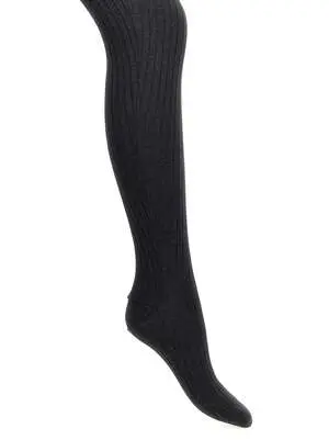Prada Ribbed Tights - Gray