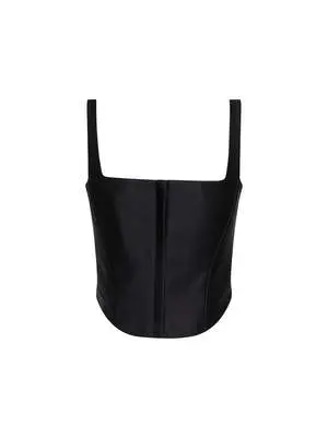 SELF-PORTRAIT Taffeta Corset Top - Multicolor