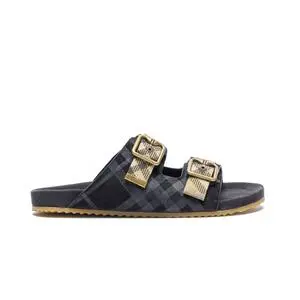 Burberry Urchin Check Sandals - Black
