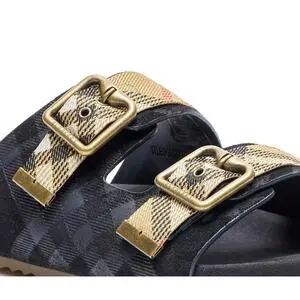 Burberry Urchin Check Sandals - Black