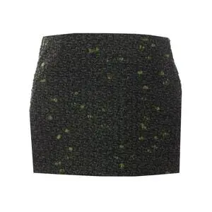 Gucci Tweed Mini Skirt - Green