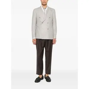 Tagliatore Cashmere-blend Blazer - Gray