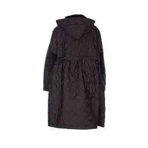 BARBOUR X GANNI Peplum Quilted Long Jacket
