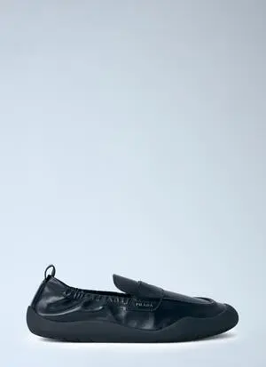 Prada Leather Slip-on Loafers