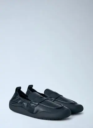 Prada Leather Slip-on Loafers