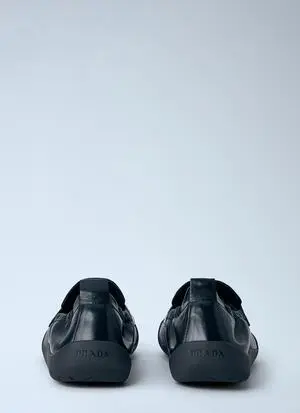 Prada Leather Slip-on Loafers