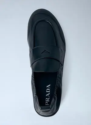 Prada Leather Slip-on Loafers