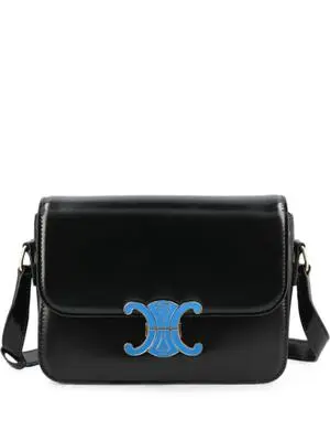 Celine Triomphe Teen Leather Shoulder Bag - Multicolor