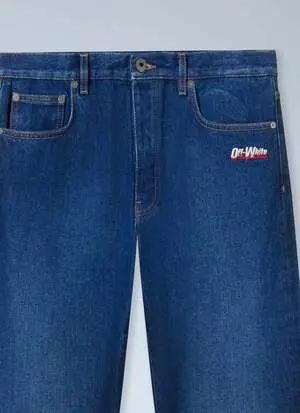 Off-White Spray Diagonal Relax Jeans