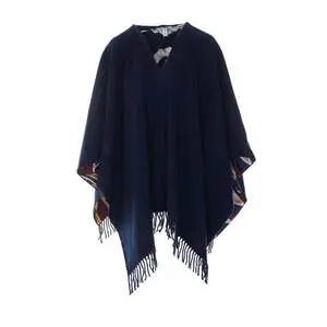FERRAGAMO Reversible Cape With Giada Print
