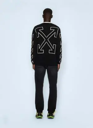 Off-White Straight-leg Denim Jeans - Black