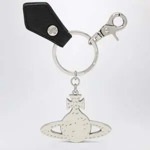 VIVIENNE WESTWOOD Hammered Orb Keyring - Black