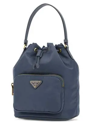 Prada Re-nylon Duet Bucket Bag - Blue