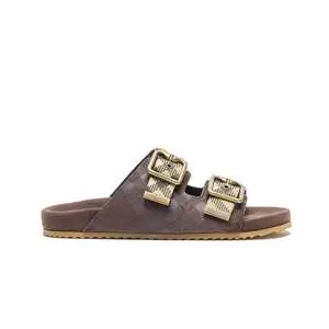 Burberry Urchin Check Sandals - Brown