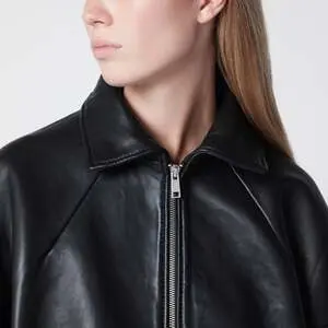 ROTATE BY BIRGER CHRISTENSEN Cropped Leather Jacket