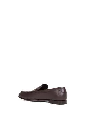 Fendi Leather Braided Loafers - Multicolor