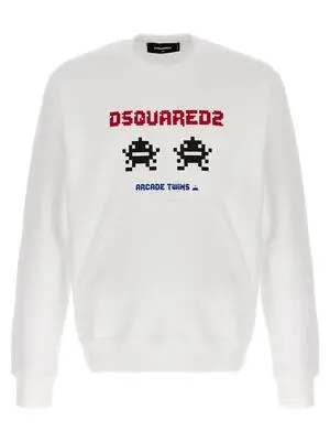 Dsquared2 Cool Fit' Sweatshirt - White