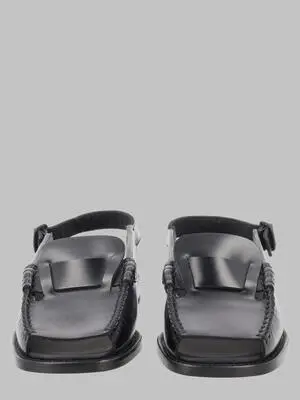Hereu Sineu Leather Sandals - Black